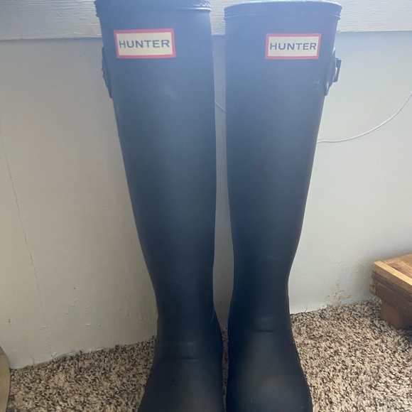 Hunter | Shoes | Tall Black Matte Hunter Boots | Poshmark